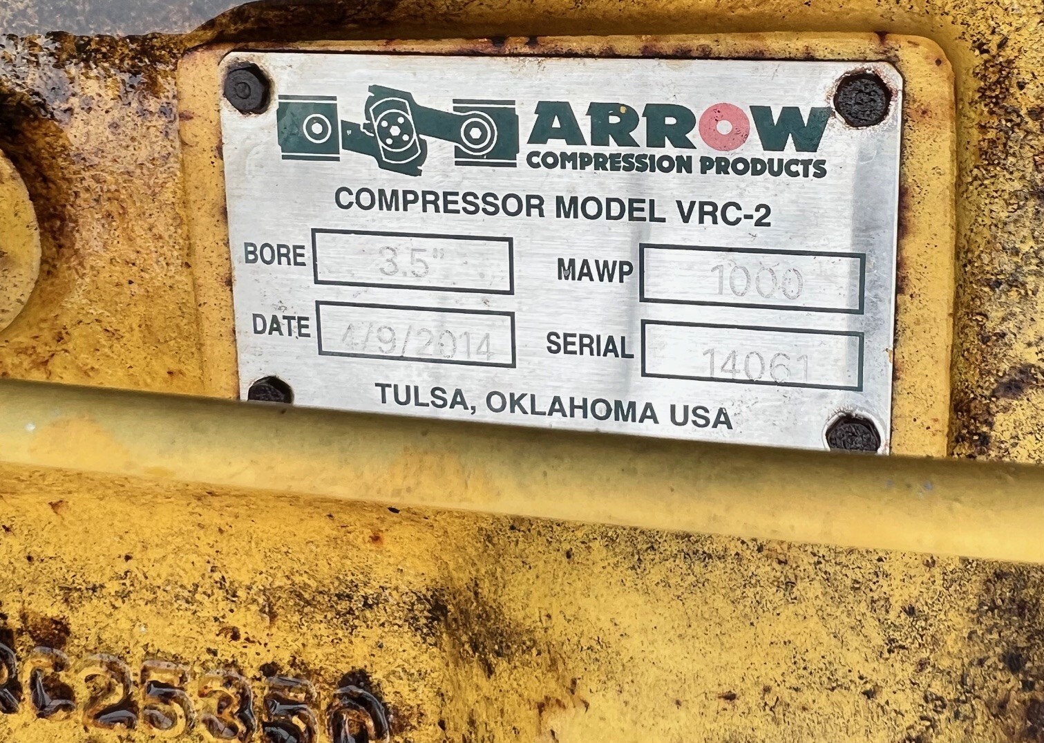 Used Arrow VRC-2 Natural Gas Compressor 14020