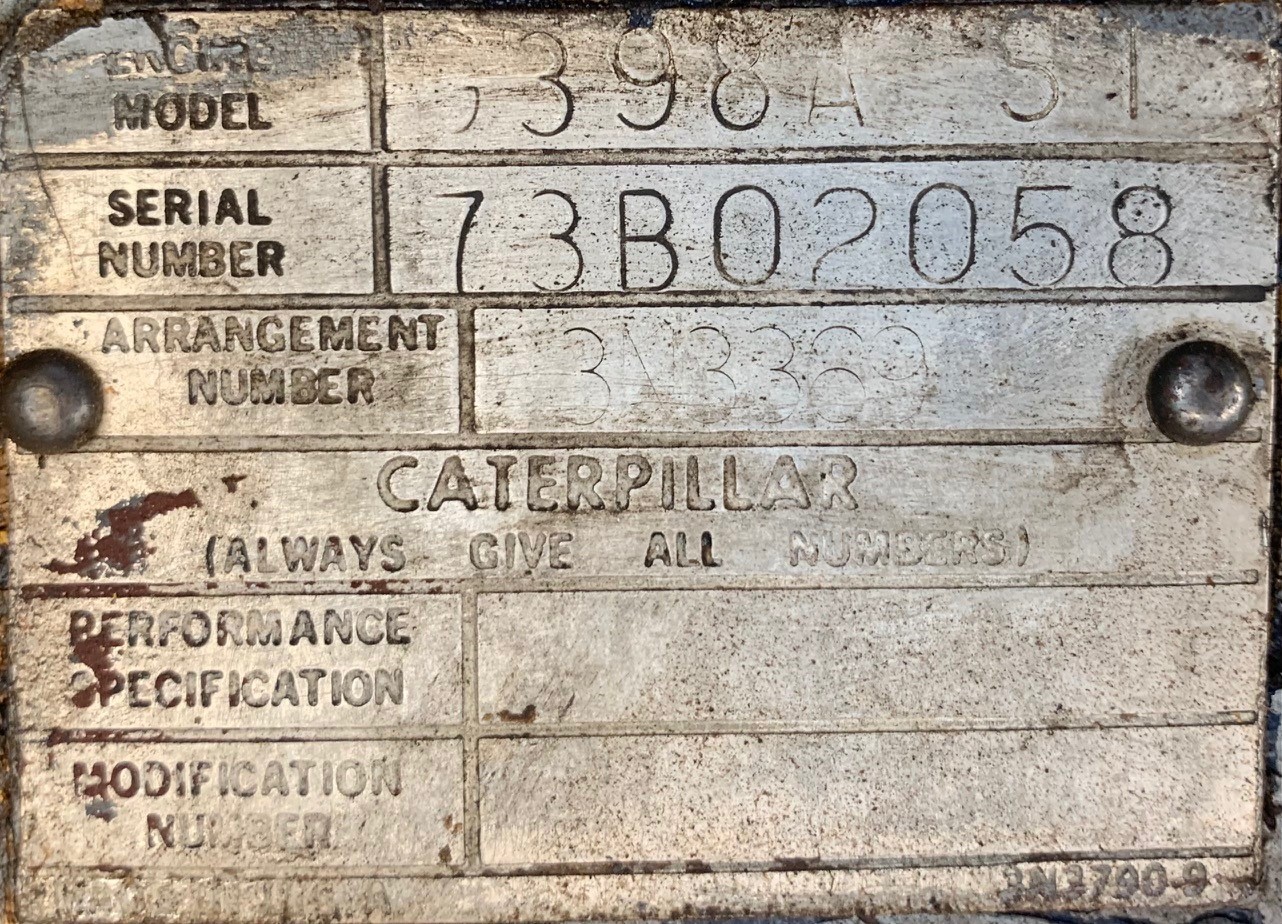 Used Caterpillar G398TA Engine Core 73B02058