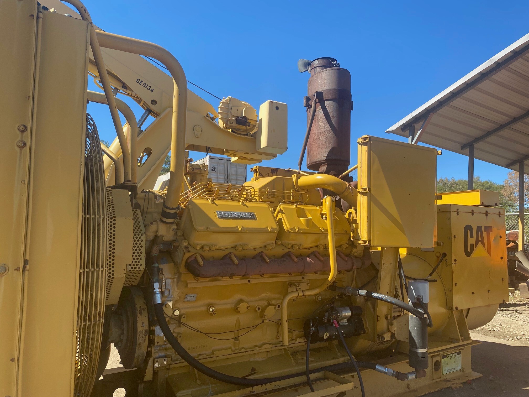 Low Hours Caterpillar 3412 DITTA Diesel Engine 81Z