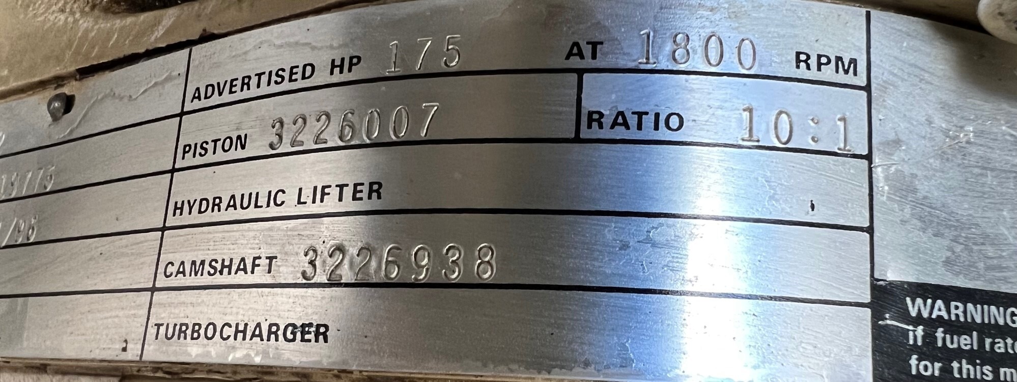 Low hours Cummins G12 Gas Engine 25219775