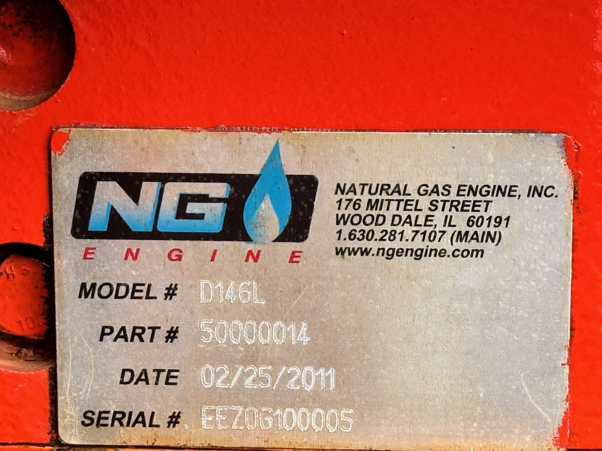 Used PSI D146L Gas Engine EEZOG100005
