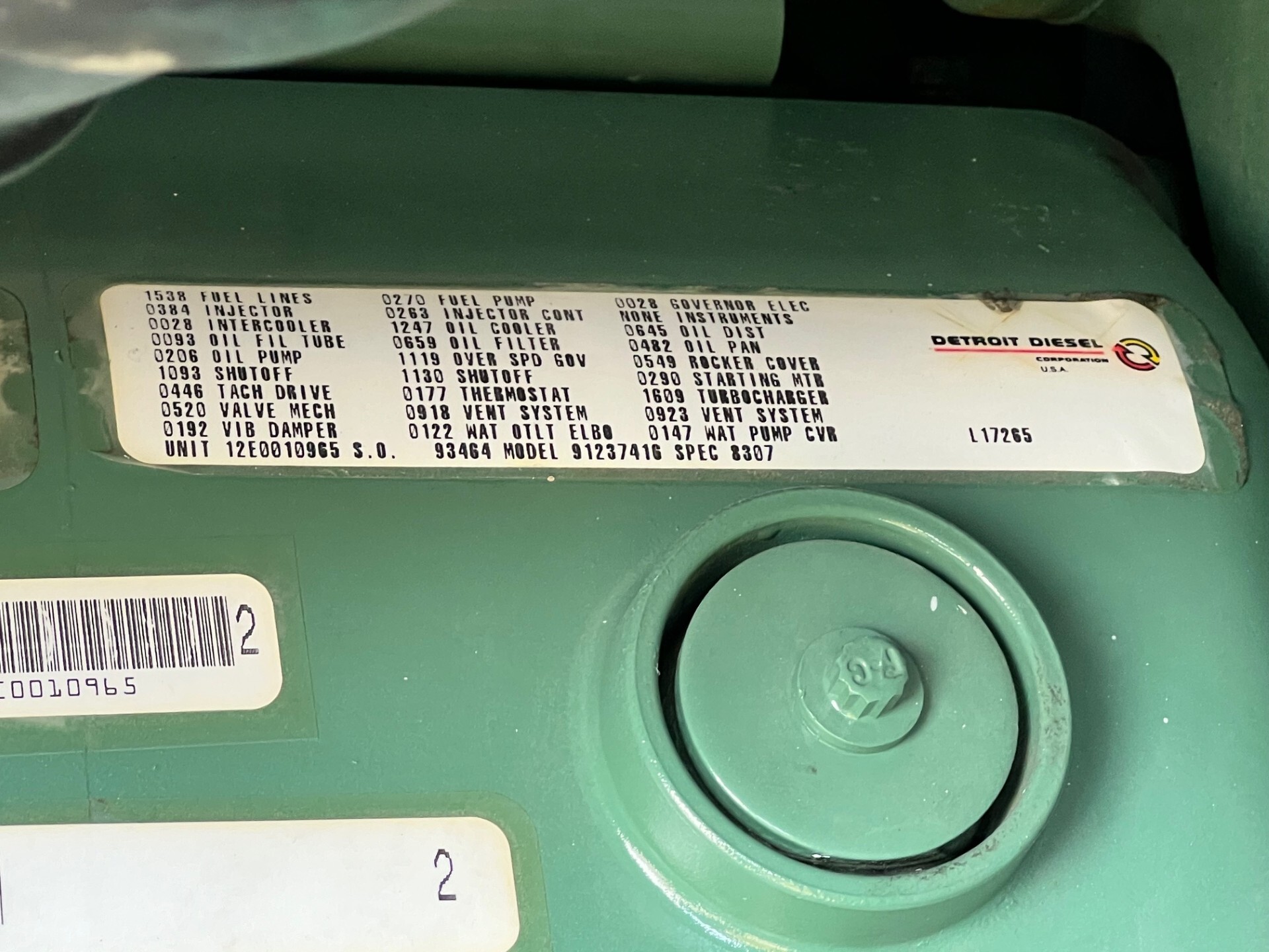 Used Detroit 12V149 Diesel Engine 12E0010965