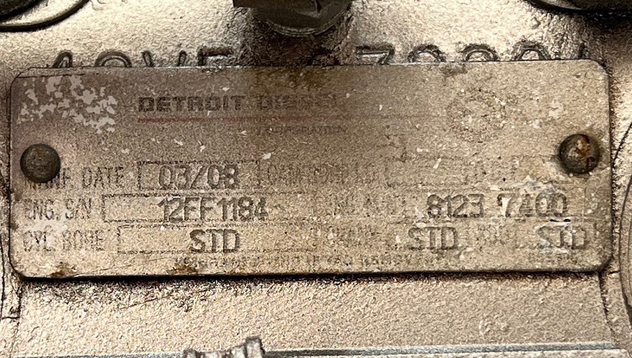 Used Detroit 12V92TT Diesel Engine 12FF1184
