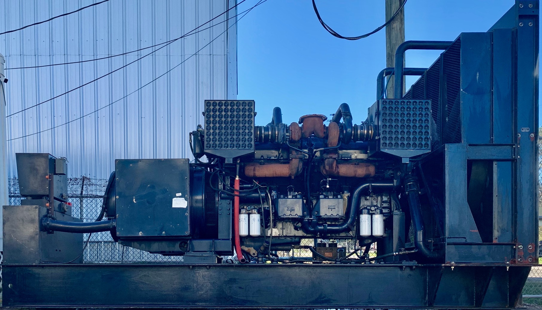 Used Stewart & Stevenson 750kW Diesel Generator 750 12E7707-9123-7305