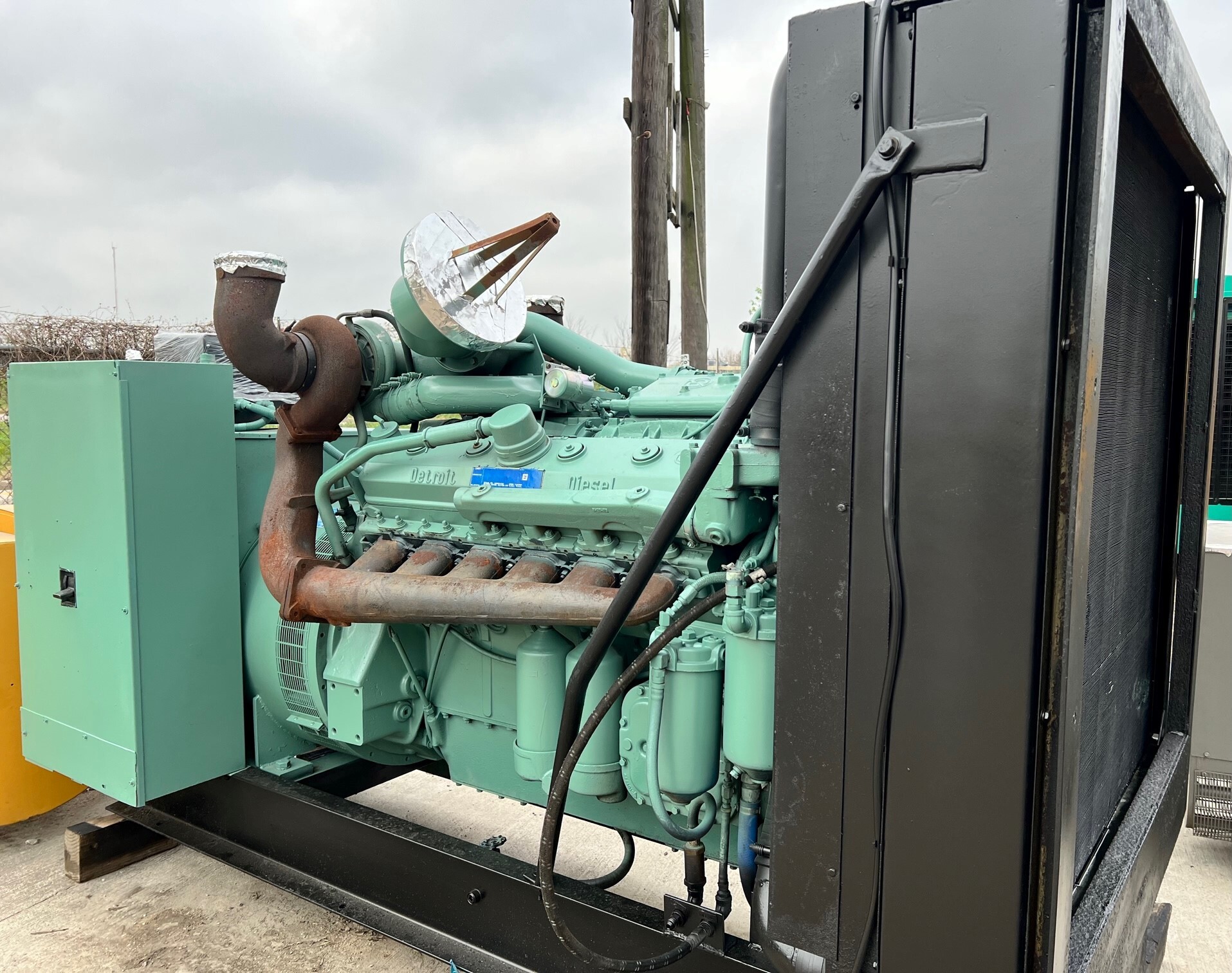 Low Hours DD Allison 12V71TT Diesel Generator 425 12VA066760
