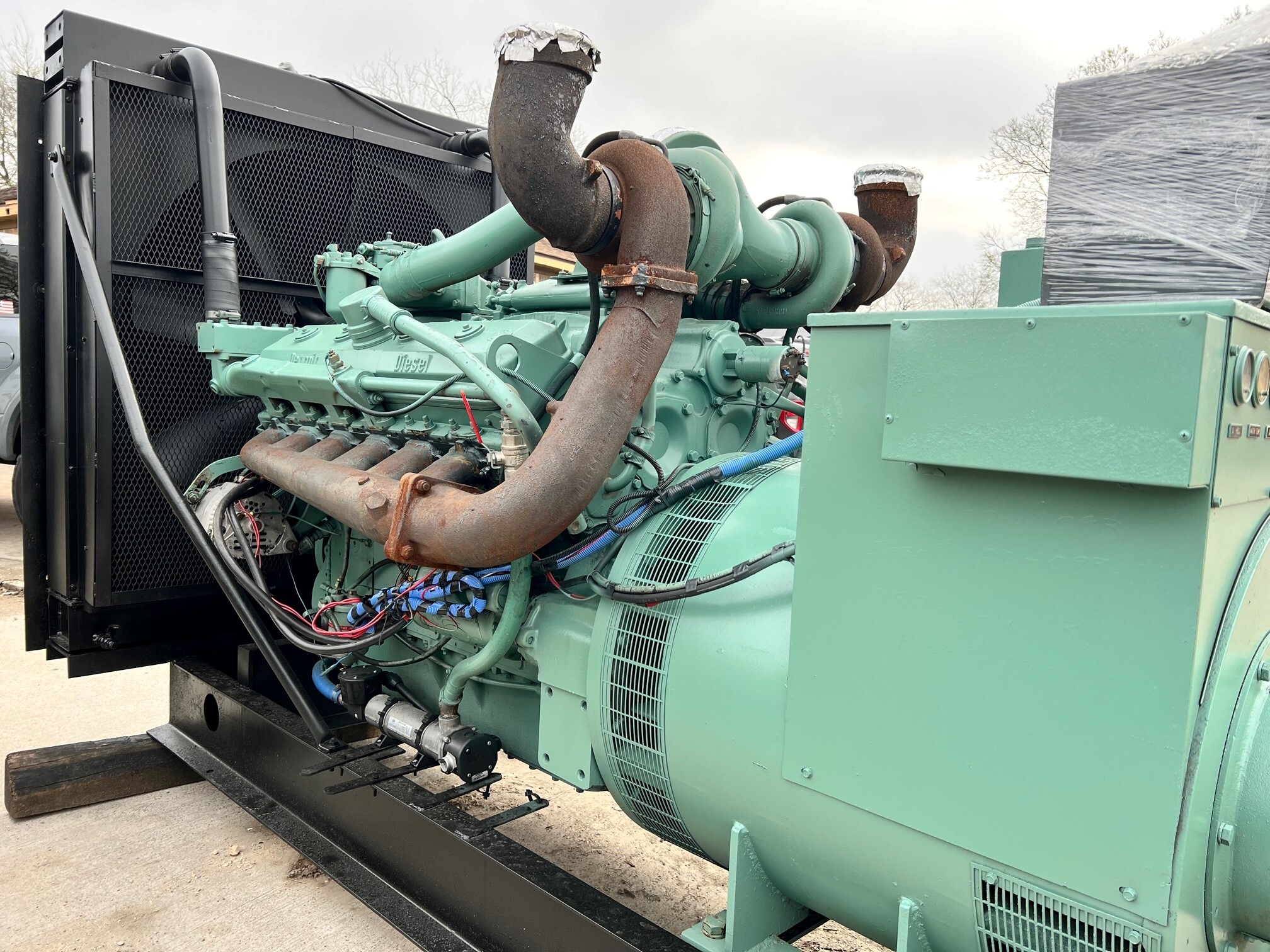 Low Hours DD Allison 12V71TT Diesel Generator 425 12VA066760
