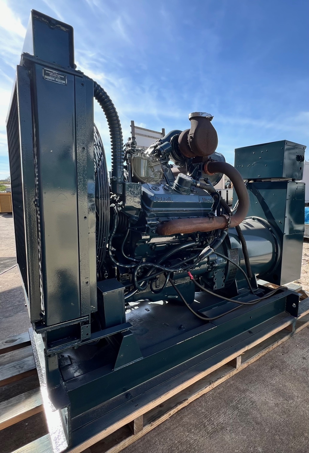 Used Stewart and stevenson 250kW Diesel Generator 250 6VF116979