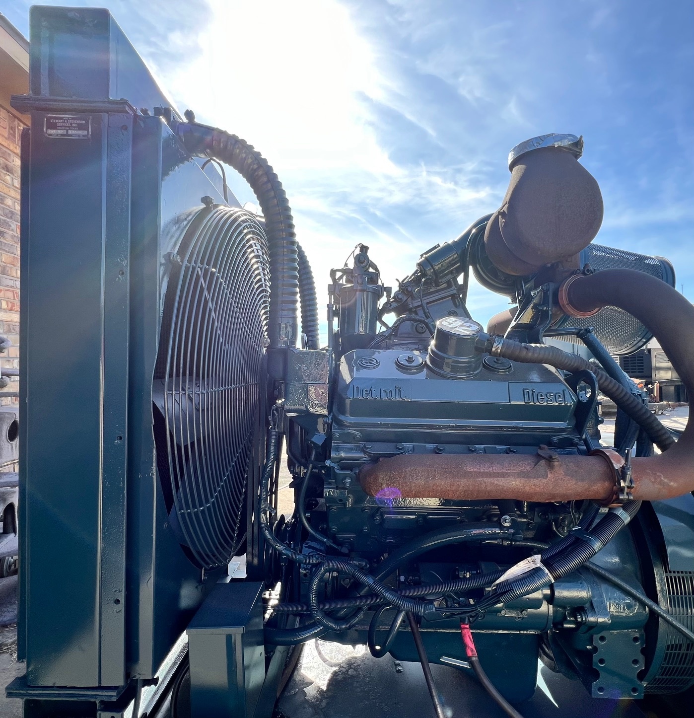 Used Stewart and stevenson 250kW Diesel Generator 250 6VF116979